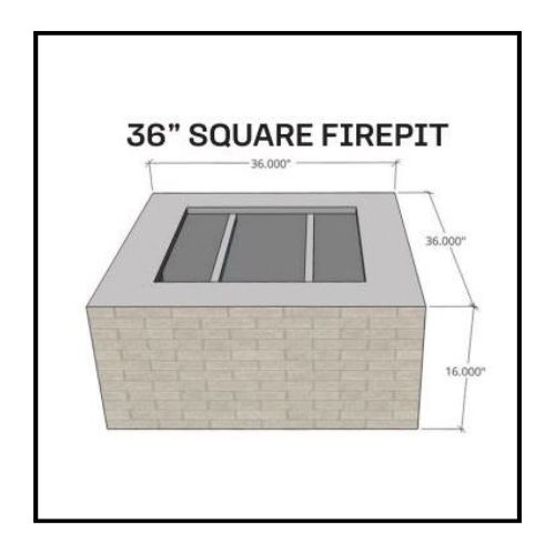 Square Firepits - Ez Finish Outdoor Kitchen Systems | USA | Customer ...