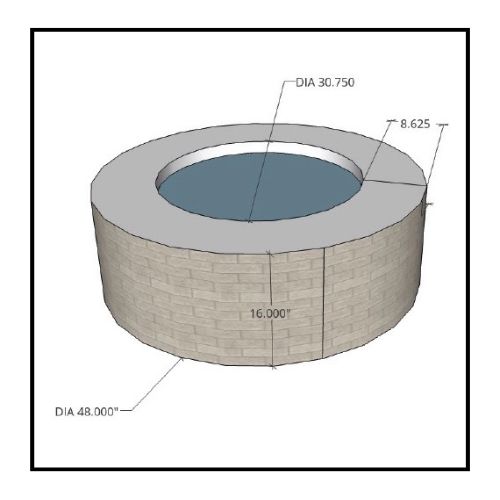 Round Firepits - Ez Finish Outdoor Kitchen Systems | USA | Customer ...